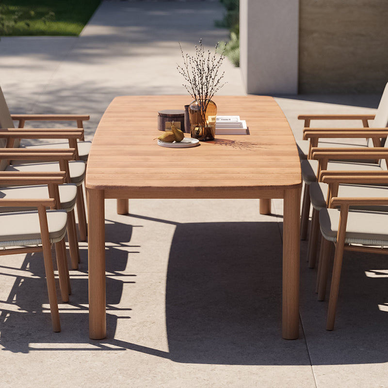 Benoa Teak Dining Table Boatshape | Zzue Creation