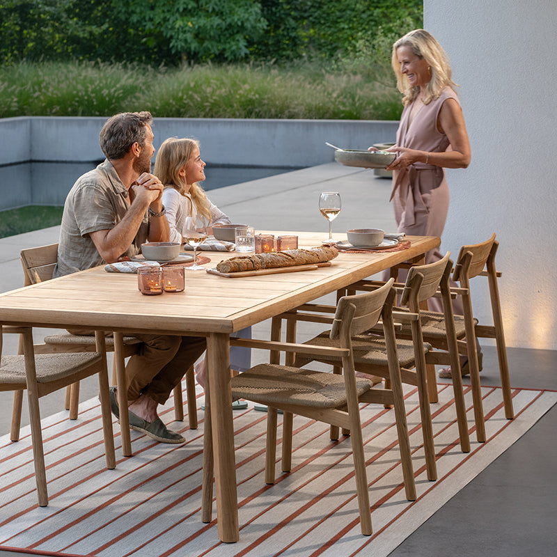 Lynn Teak Dining Table 234x105 | Zzue Creation