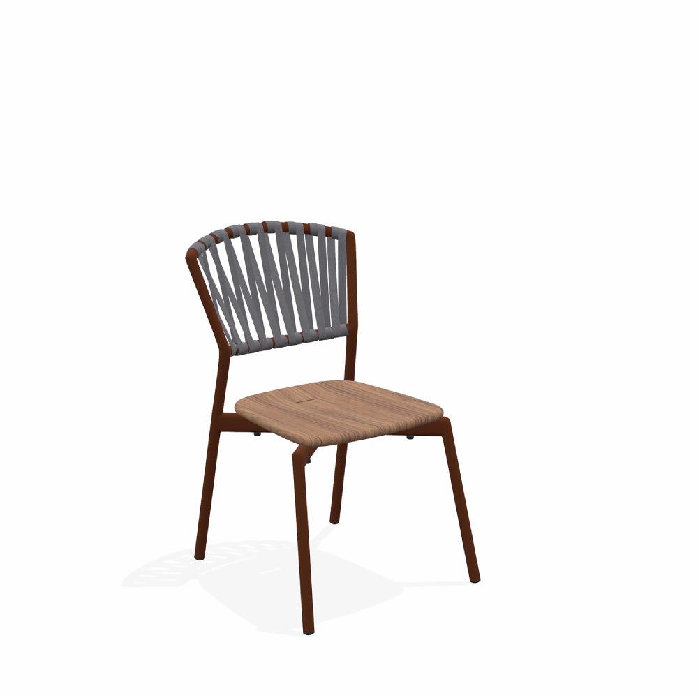 Piper 120 Stackable Dining Side Chair without Arm | Zzue Creation